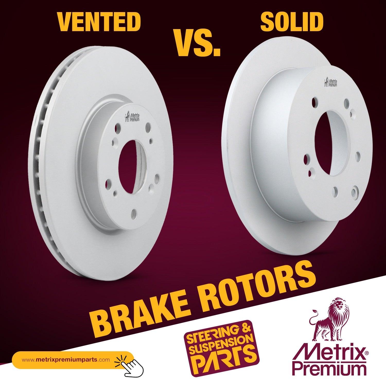 Metrix Premium Parts Vented vs. Solid Brake Rotors: Which is Right for ...